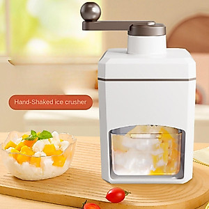 BOTTICASA Shaved Ice Machine Snow Cone Machine Portable Ice Crusher Manual Shaved Ice Machine For Home With Free Ice Cube Trays - BPA Free