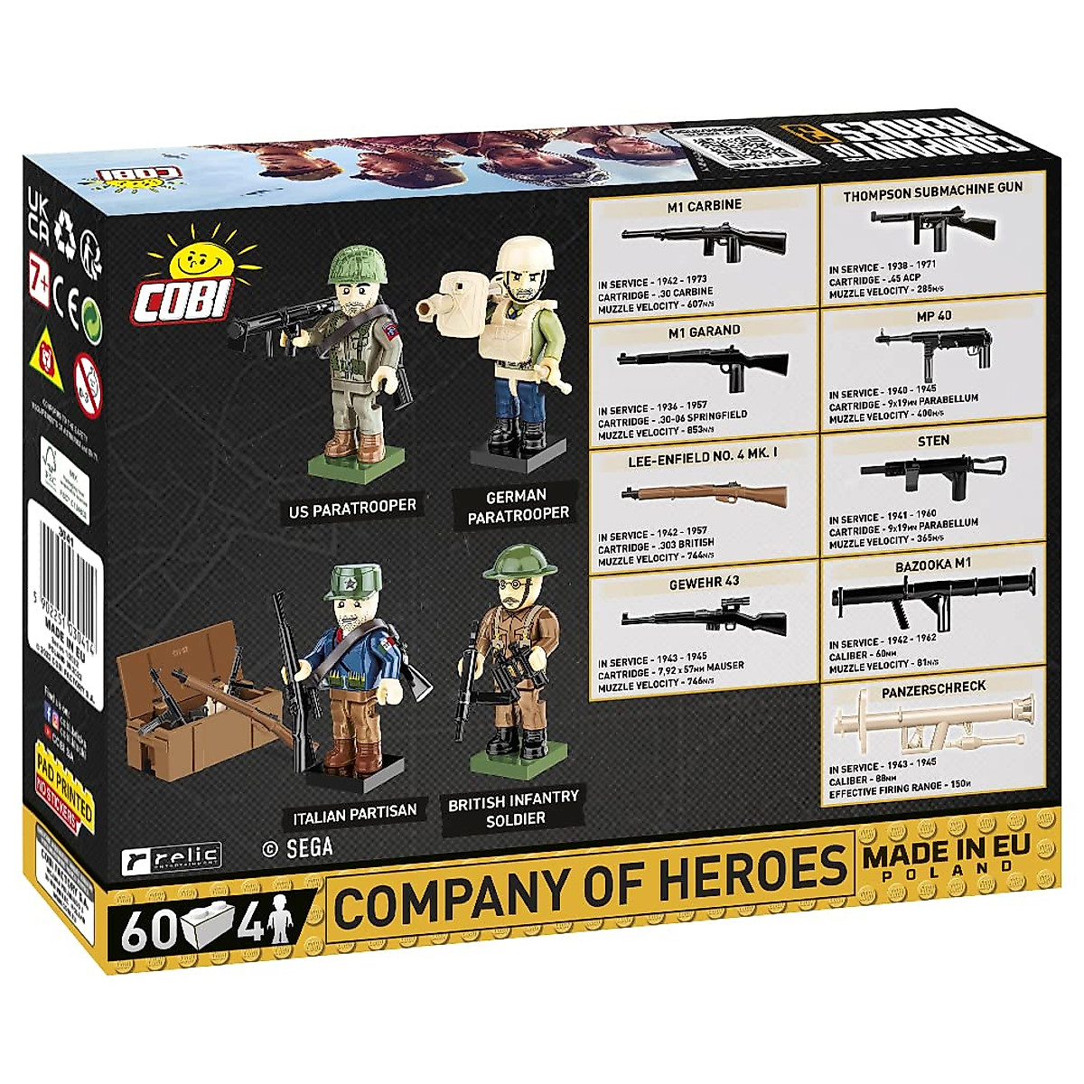 COBI Company of Heroes 3,Company of Heroes Set of Figures