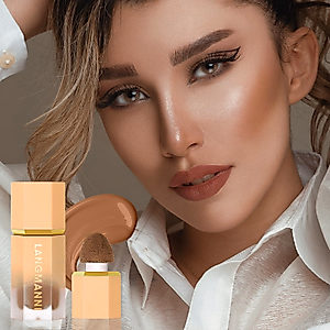 BEFIVECOK Liquid Contour Stick Makeup - Cream Face Contour Wand with Cushion Applicator, Natural Matte Long Lasting Creamy Bronzer Contour, Lightweight Silky Blendable (#01 LIGHT TO MEDIUM)