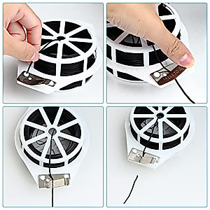 HONENCN Twist Ties Garden Plant Wires for Gardening Flower Vine Climbing and Office Organization with Built-in Cutter(328ft /100m) x1 Pack, Black。