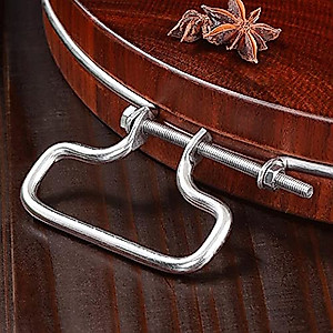 GULRUH Wood Cutting Boards for Kitchen, Cutting Board: Large Wood Cutting Board for Kitchen,Cutting Board with Handle-brown-44 * 5cm