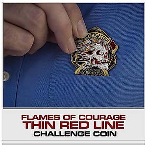 Thin Red Line Challenge Coin