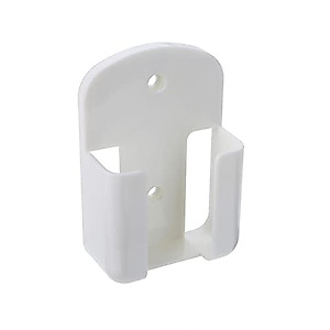 QJFCare 2 Pcs Wall Mounted Remote Control Holder Rack, Air Condition TV Remote Storage Box Organizer, Wall-Mounted Organizer Self Adhesive Media Storage Box Case for Air Conditioner Controller - White