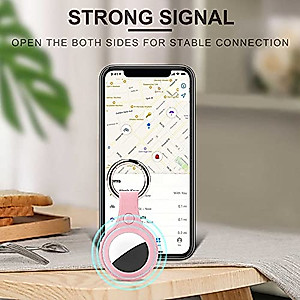 Mexican Axolotls on Sea Printed TPU Case for AirTag with Keychain Protective Air Tag Holder Cover Accessory