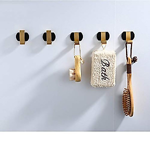 WYKDD Gold Folding Robe Hook Single Hook Towel Hook for Bathroom Coat Hook Hanger Clothes for Bedroom Hanger Set for Kitchen Door Hook