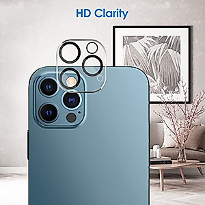 JETech Camera Lens Protector for iPhone 12 Pro 6.1-Inch, 9H Tempered Glass, HD Clear, Anti-Scratch, Case Friendly, Does Not Affect Night Shots, 3-Pack
