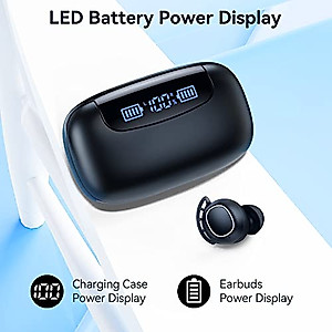 TAGRY Wireless Headsets with Charging Case IPX7 Waterproof for Sports