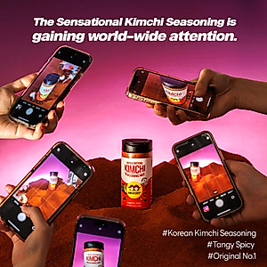 SEOUL SISTERS Korean Kimchi Powder Seasoning Mix 3.5 oz (100g) 1EA - ORIGINAL Spicy Seasoning Mix, Rich in Probiotics, Delicious Barbecue Dry Rub for Chicken Pork Fish Vegetables