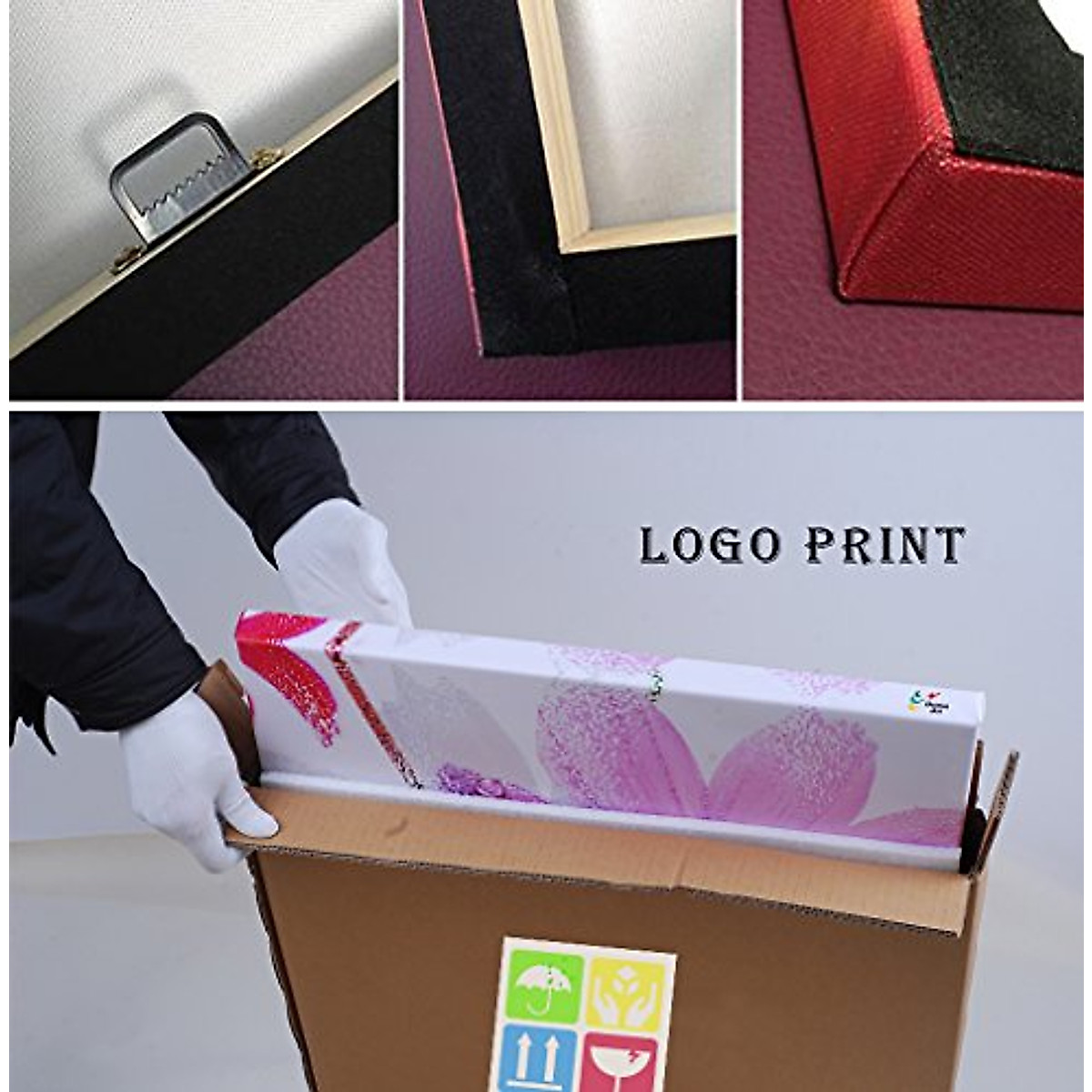 Kreative Arts Canvas Print Wall Art Painting Contemporary Blue Tree In Black And White Style Fall Landscape Picture Modern Giclee Stretched And Framed Artwork (Large Size 60x32inch)