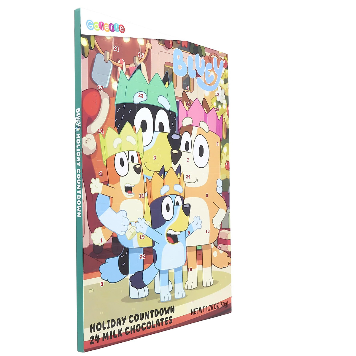 Galerie Bluey Advent Calendar, Countdown To Christmas 2023, 24 Days with Chocolate, 1.76 Ounces