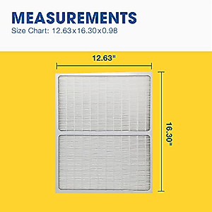 Aerostar HEPA Replacement Air Purifier Filter for Winix Filter A, 115115, 5500-2, C535 & Others (2 HEPA + 8 Carbon Prefilters)