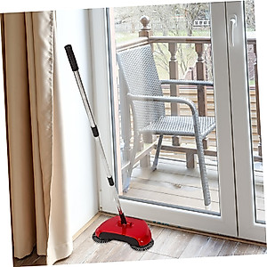 BUTIFULSIC Multi Function Household Cleaning Sweeper Broom with Dustpan and Trash Bin Rotating Floor Mop in Random for Efficient Home Cleaning