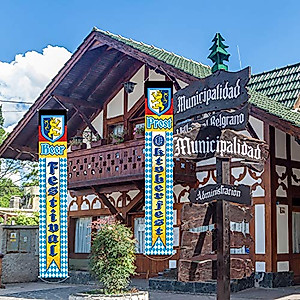 Oktoberfest Decorations German Bavarian Flag Oktoberfest Banner for Germany Party Supplies Home Decor Indoor and Outdoor