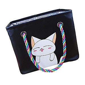 Cabilock Shower Caddy Bag Portable Bath Tote Toiletries Holder for Bathroom College Dorm Camp Gym Camping Black