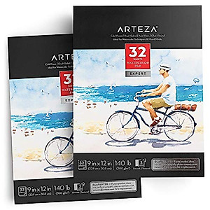 ARTEZA Real Brush Creative Bundle includes: Real Brush Pens, Watercolor Pads and Water Brush Pens, Drawing Art Supplies for Artist, Hobby Painters & Beginners