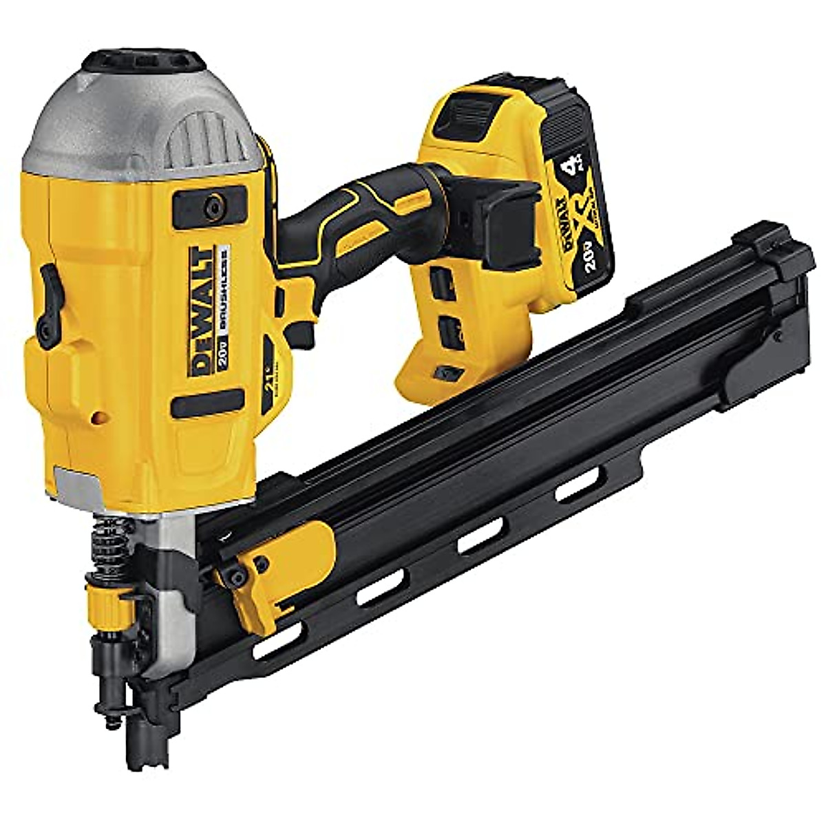 DEWALT 20V MAX* Framing Nailer Kit, 21-Degree, Plastic Collated (DCN21PLM1)