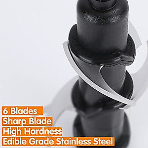 Replacement Ninja Blender Blade, 6 Blade Ninja Blender Replacement Parts Compatible With Nin-ja Kitchen System 1100 Pitcher For Ni-nja 72 oz BL660C BL740 BL642 BL500C, Fit Ninja Blades Replacement