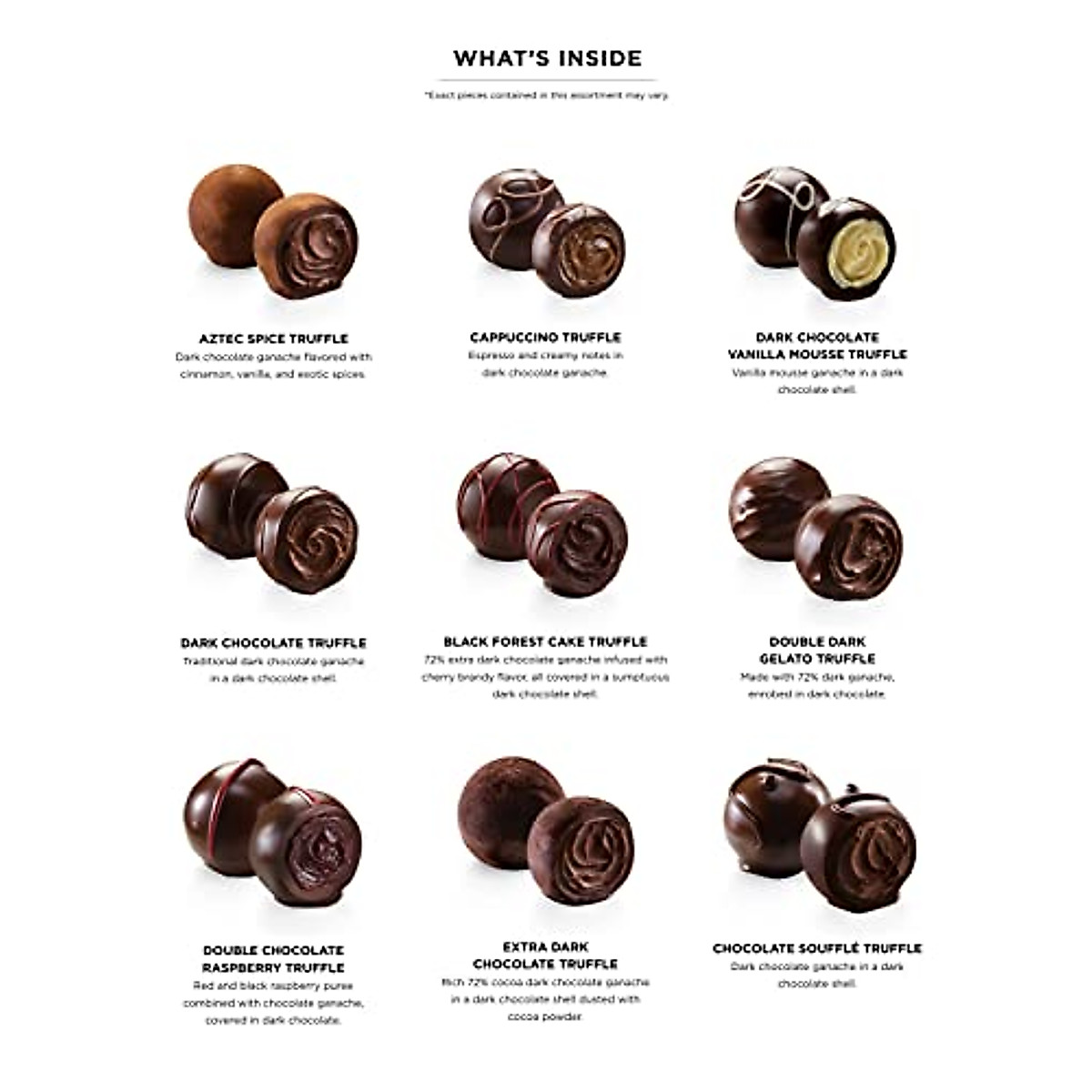 Godiva Chocolatier Dark Chocolate Truffles Assorted Chocolate Gift Box, 12 pc.