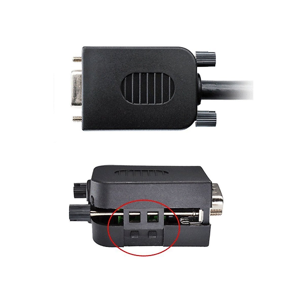 YIOVVOM DB9 Breakout Connector to Wiring Terminal RS232 D-SUB Male Serial Adapters Port Breakout Board Solder-Free Module with case(Female Serial Adapter)
