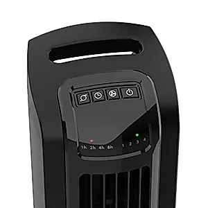 Lasko Oscillating Tower Fan, Remote Control, Timer, Dark Mode, 4 Speeds, for Bedroom, Living Room, and Office, 36”, Black, T36511, Large
