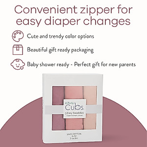 Comfy Cubs Swaddle Blankets for Baby Girl & Boy, Easy Adjustable Sleep Sack with Easy Access Zipper for Diaper Changes, Baby Blankets 0-3 Months for Newborn