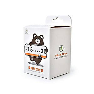 Lovely Cartoon Bear Mechanical Timers 60 Minutes Machinery Kitchen Gadget Cooking Timer Clock Loud Alarm Counters Manual Timer (Brown)