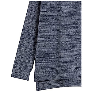 Daily Ritual Women's Oversized Terry Cotton and Modal High-Low Sweatshirt, Navy, Space Dye, Medium