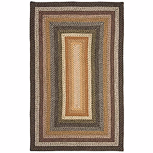 SAFAVIEH Braided Collection Area Rug - 6' x 9', Multi, Handmade Country Cottage Reversible, Ideal for High Traffic Areas in Living Room, Bedroom (BRD308A)