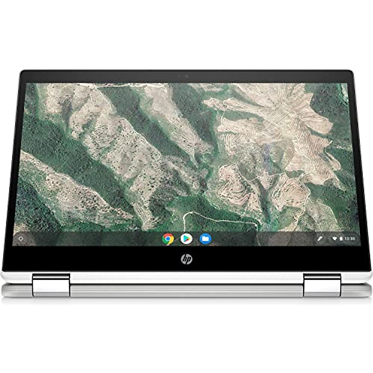 HP Chromebook x360 - 14b-ca0036nr 14" Touchscreen Intel Celeron N4000 1.1 GHz Intel UHD Graphics 600 4 GB RAM 32 GB eMMC Chrome OS BT Webcam Natural Silver (Renewed)
