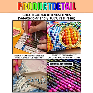 RMSGOZO 5D Pink Rose White Angel Girl Diamond Painting Kits - Garden Oil Painting Full Circle Gemstone Crystal Cross Stitch Kit for Adults, Gifts for Home Decor & Living Room Decor (12 X 16 Inch)