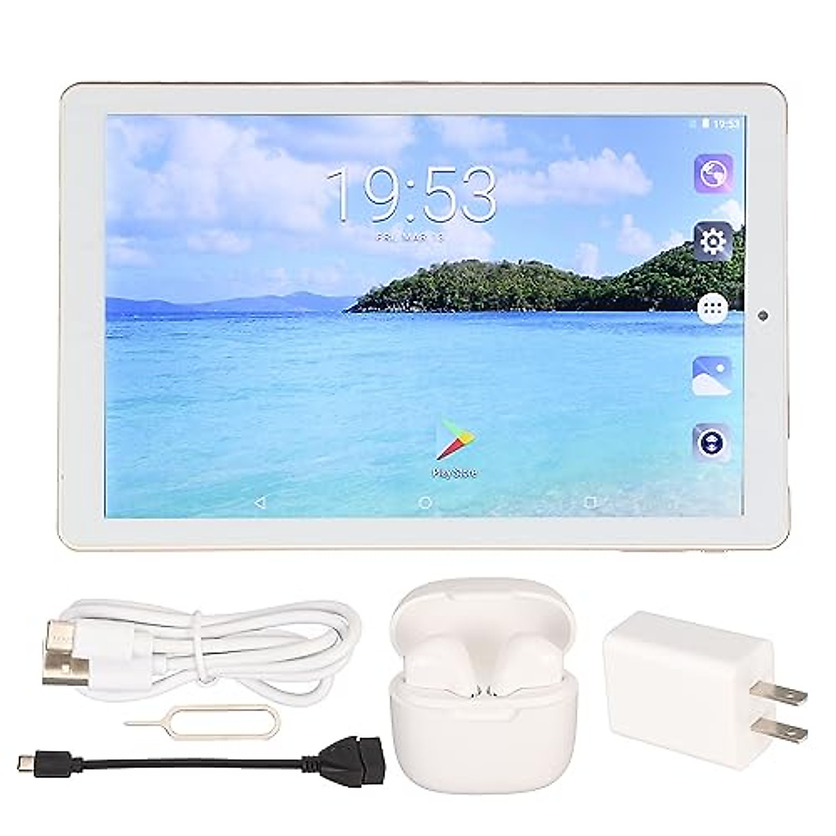 10.1 Inch Tablet, Tablet 4GB RAM 64GB ROM 100-240V Touch Screen for Entertainment (US Plug)
