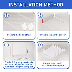 Nisorpa Drink Organizer For Fridge Dispenser, 5 Rows Soda Can Dispenser Water Bottle Organizer For Refrigerator Automatic Beverage Dispenser Pusher Glide Width Adjustable Beer Dispenser for Fridge