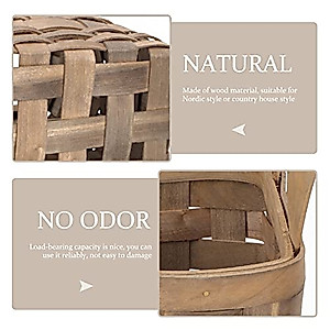 UPKOCH Wicker Woven Storage Basket Bins Decor Wall Hanging Baskets Onion Container with Handles Decorative Fruit Basket Organizer for Living Room Pantry Nursery