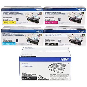 Brother HL-L8260CDW Toner Cartridge Set (TN433) with Drum Unit (DR431CL)