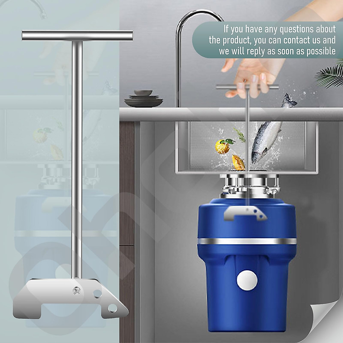 Garbage Disposal Unjamming Wrench - by Ohoho - Compatible with Waste King and Moen garbage disposals/InSinkErator WRN-00 for Easily Removes Sink Clogs and Debris