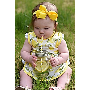 BapronBaby Fresh Lemon Bapron - Soft Waterproof Stain Resistant Bib - Machine Washable - 6m - 5yr - (Sz Baby/Toddler 6m-3T)