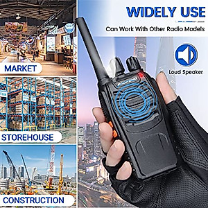 Walkie Talkies for Adults - Baofeng Long Range Walky Talky FRS Walkie Talkie Rechargeable Two Way Radio USB Charger- 16 Channels-Flashlight - Earpiece - Rechargeable Li-ion Battery(Include) - 2 Pack