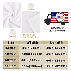 D-Story Custom Blanket with Text Picture Collage Customized Blankets, Birthday Personalized Throw Blanket for Father, Mom, Kids, Dogs, Friends or Lover (10 Photos) Made in USA