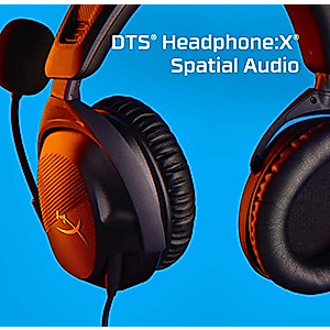 HyperX Cloud Stinger 2 – Gaming Headset, DTS Headphone:X Spatial Audio, Lightweight Over-Ear Headset with mic, Swivel-to-Mute Function, 50mm Drivers, PC Compatible, Black