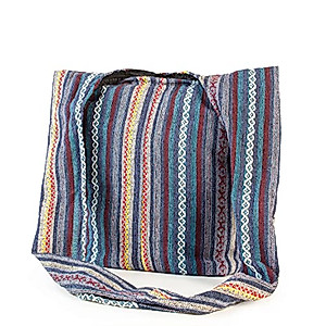 Delrosaria Bohemian Hippie Crossbody Bag Hobo Sling Bag Cotton Messenger Shoulder Bags