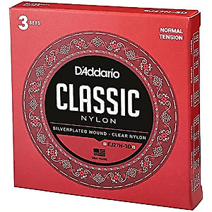 D'Addario EJ27N-3D Classic Nylon Strings Normal Tension 3-Pack