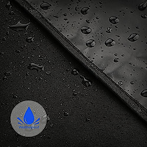 iCOVER Single Burner Stove Cover for GASONE, 600D Heavy Duty Water Resistant Cover, UV and Fade Resistant Weatherproof All Single Propane Burner Cooker