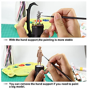 WH01 Painting Handle for Wargame Miniautres with Model Bases (Black)