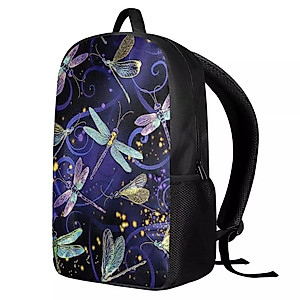 Cute Dragonfly Print Pretty Funny Cute Travel Backpacks Rucksack Casual Backpack Daypack For Men Women