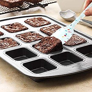 Shebaking Silicone Spatula Set, 6 Piece Heat Resistant Rubber Spatulas Set for Baking Cooking and Mixing Kitchen Utensils Seamless One Piece Spatula with Stainless Steel Core, Nonstick Dishwasher Safe