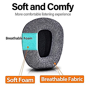 B450-XT B550-XT Kit Replacement Ear Pads Cushion Compatible with B450-XT B550XT Headset I B450 B550 XT Accessories (Comfort Fabric)