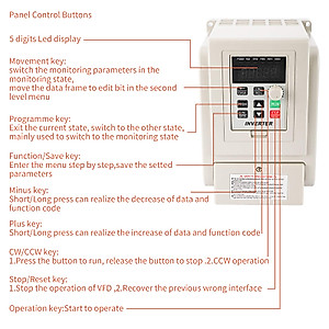 AC220V 8A 1.5KW Variable Frequency Drive Converter Speed Controller Converter