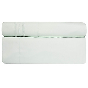 King Size Sheets - Breathable Luxury Bed Sheets with Full Elastic & Secure Corner Straps Built In - 1800 Supreme Collection Extra Soft Deep Pocket Bedding Set, Sheet Set, King, Mint