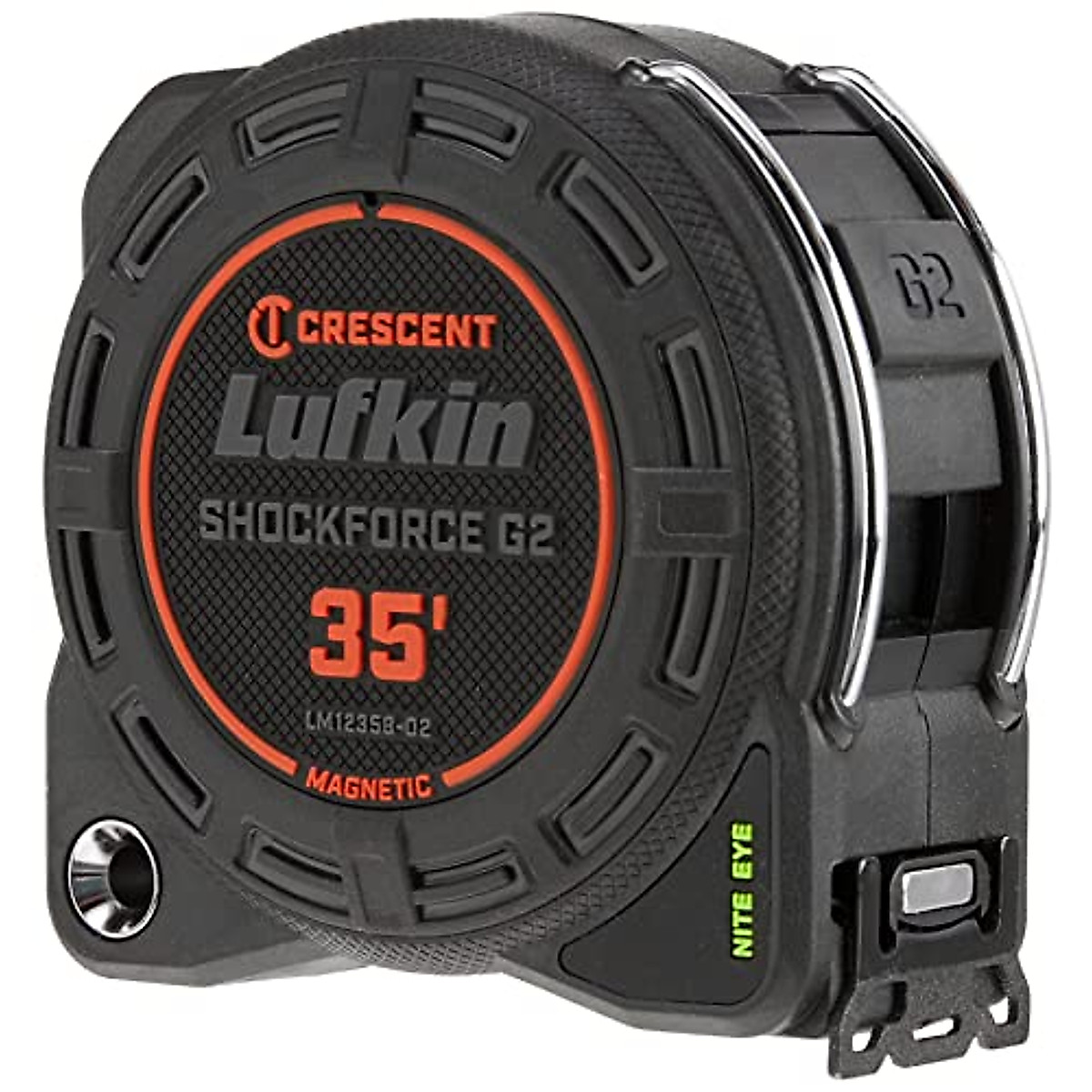 Crescent Lufkin Shockforce G2 35-ft Nite Eye Magnetic Tape Measure- LM1235B-02