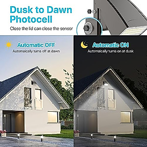 HYPERLITE LED Wall Pack Light with Dusk to Dawn Photocell 100W 13,000LM, Ideal Outdoor Security Lighting Commercial and Industrial LED Wall Lights for Parking lot Garage Factory ETL Listed